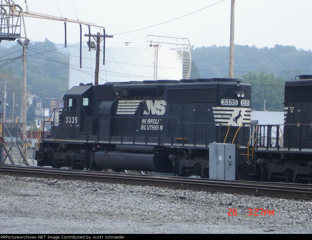 NS 3335 sits at the Engine House
